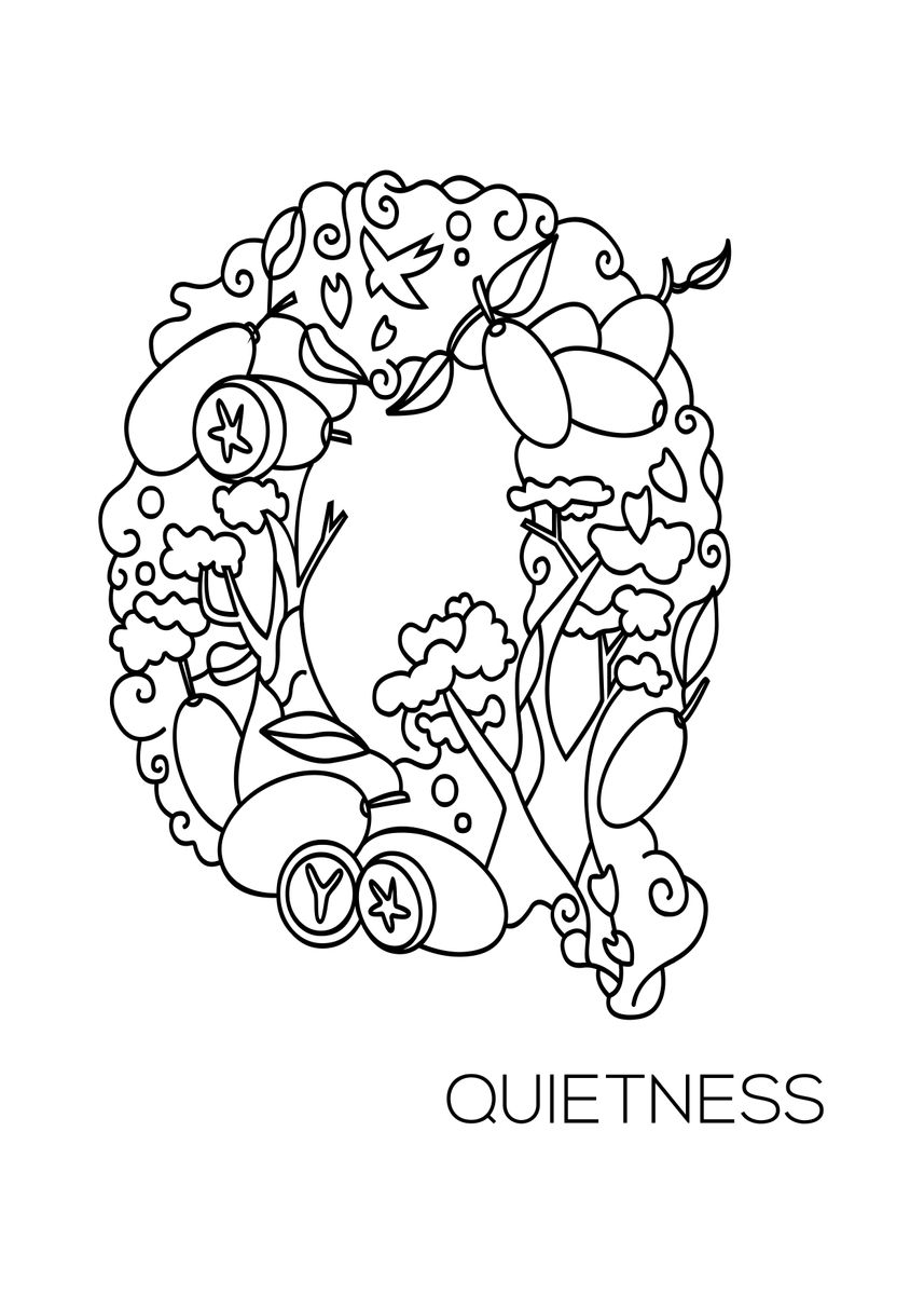 'Japanese Type Art Letter Q' Poster, picture, metal print, paint by Art ...