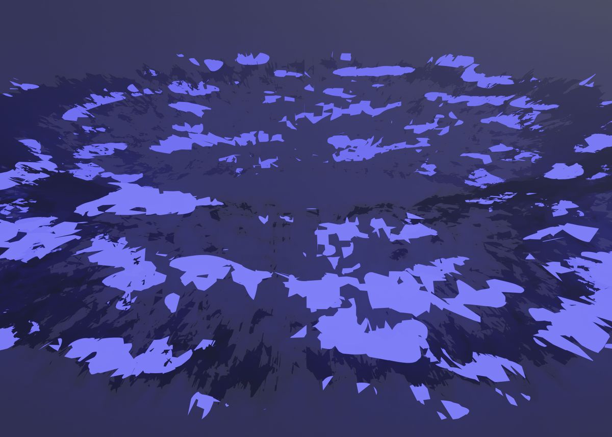 'Blue Asteroid Space Ring' Poster by Aldrin Mathew | Displate