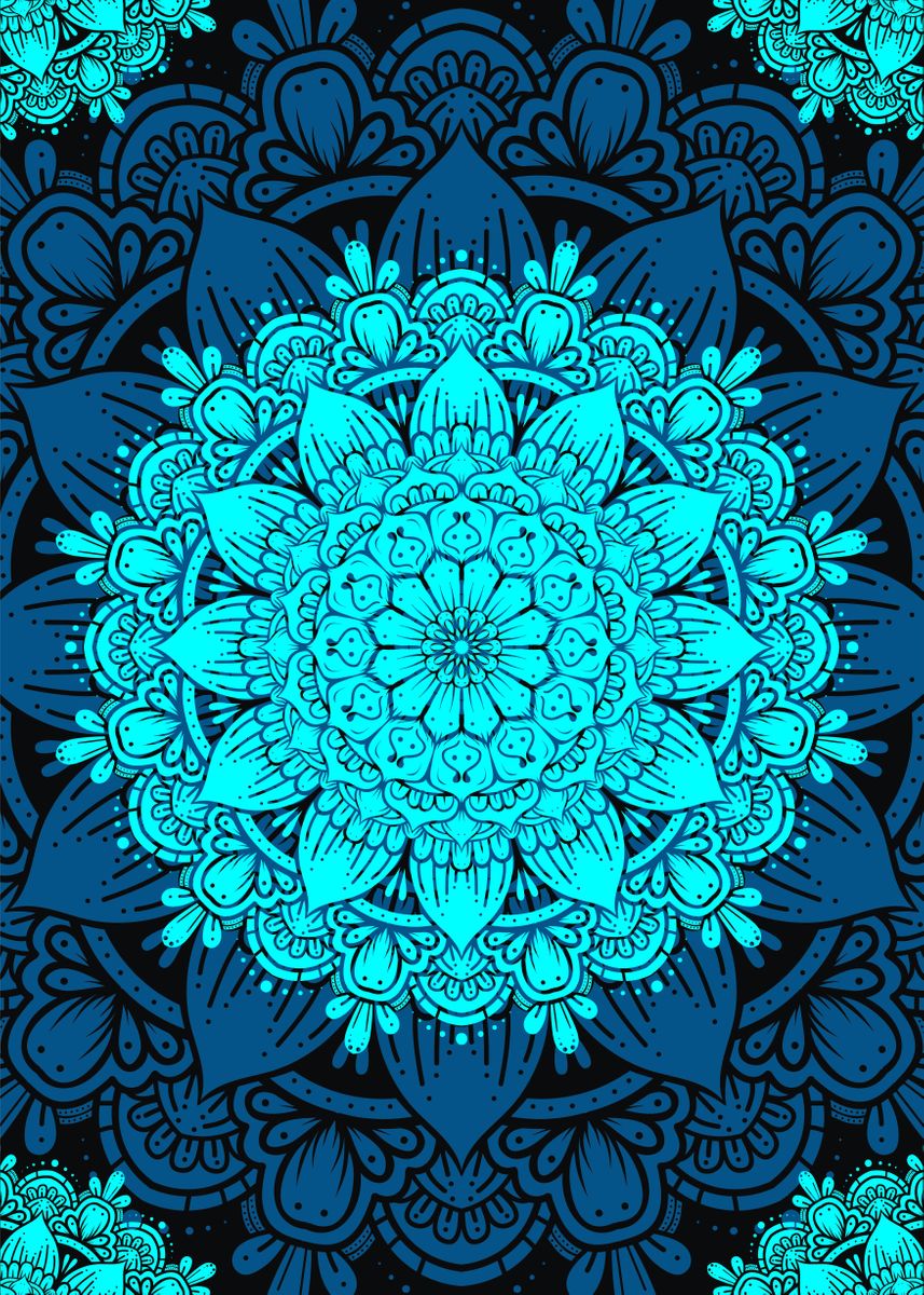 'MANDALA ART' Poster, picture, metal print, paint by wiryo 99 | Displate