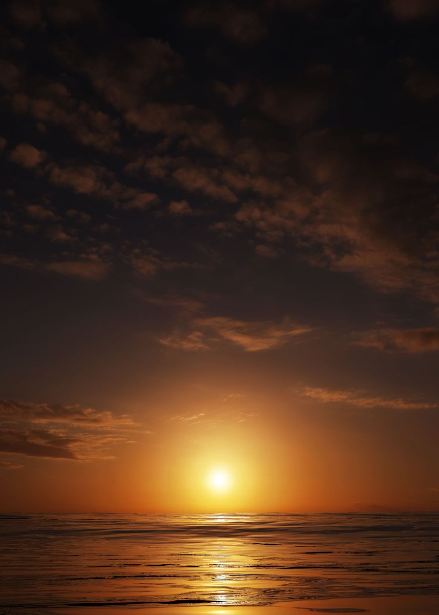 'Sunset' Poster, picture, metal print, paint by Aivaras Grauzinis ...