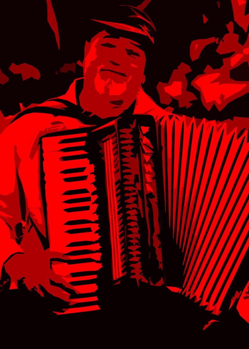 'Busking' Poster, picture, metal print, paint by Ian Pennington | Displate