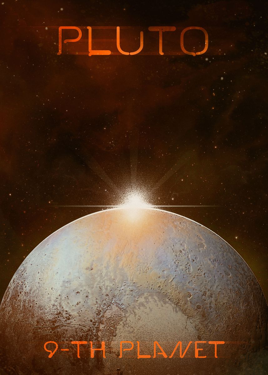 'Pluto' Poster, picture, metal print, paint by J23 Production | Displate