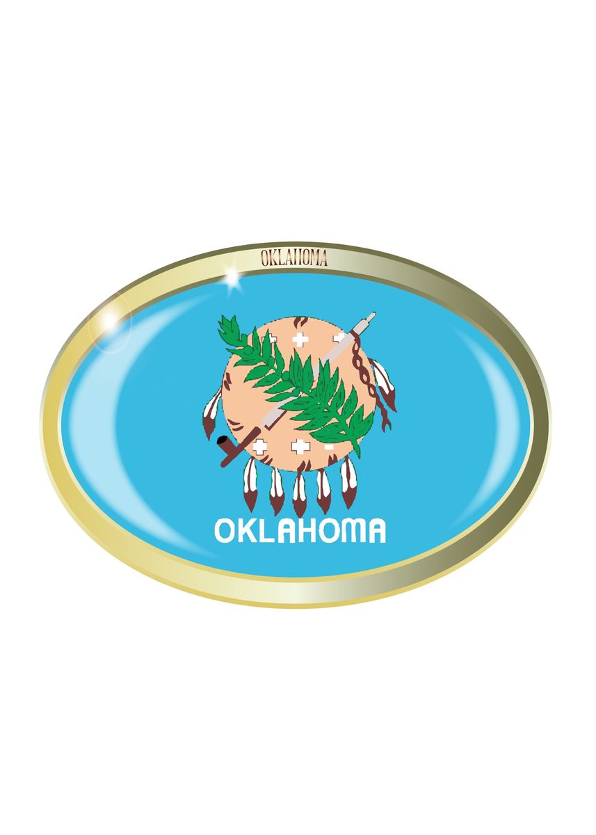 'Oklahoma State Flag' Poster, picture, metal print, paint by HomeStead ...