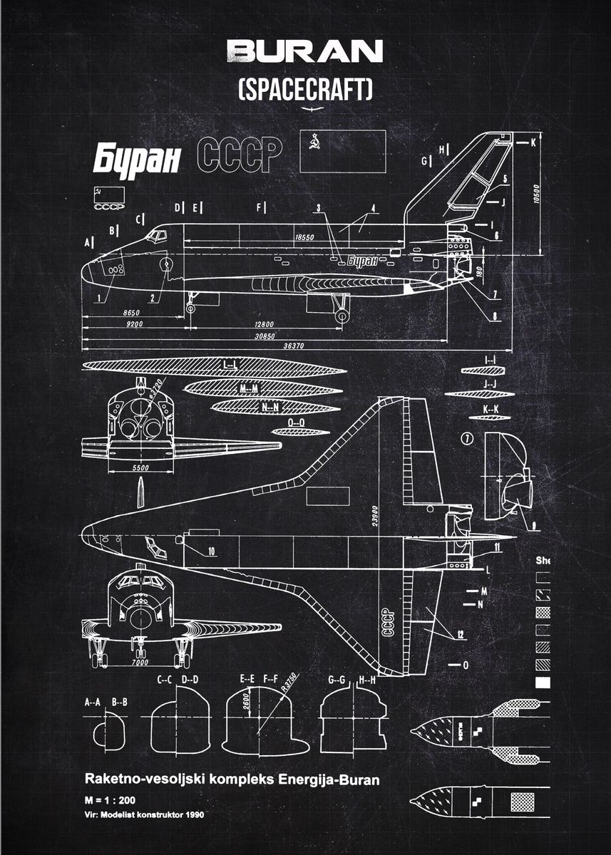 'Buran 03' Poster, picture, metal print, paint by MAXART DESIGN | Displate