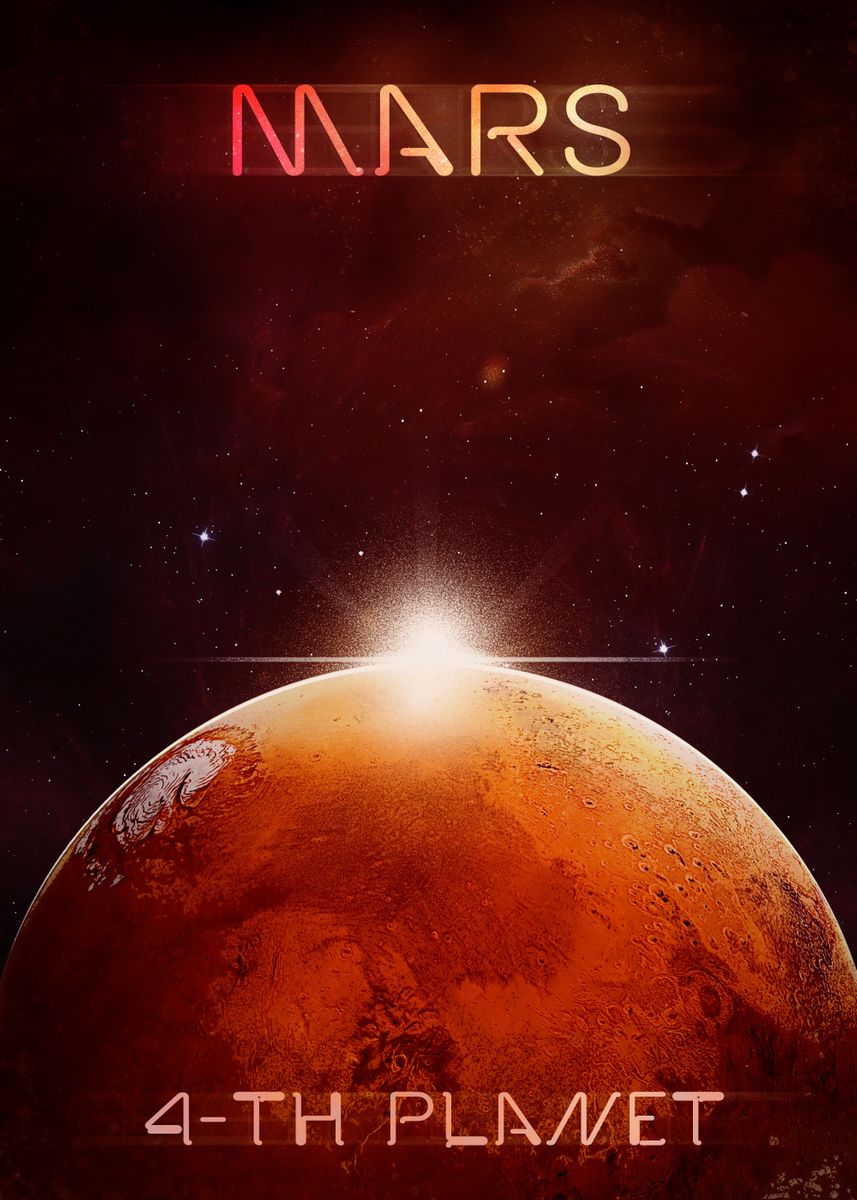 'Mars' Poster, picture, metal print, paint by J23 Production | Displate