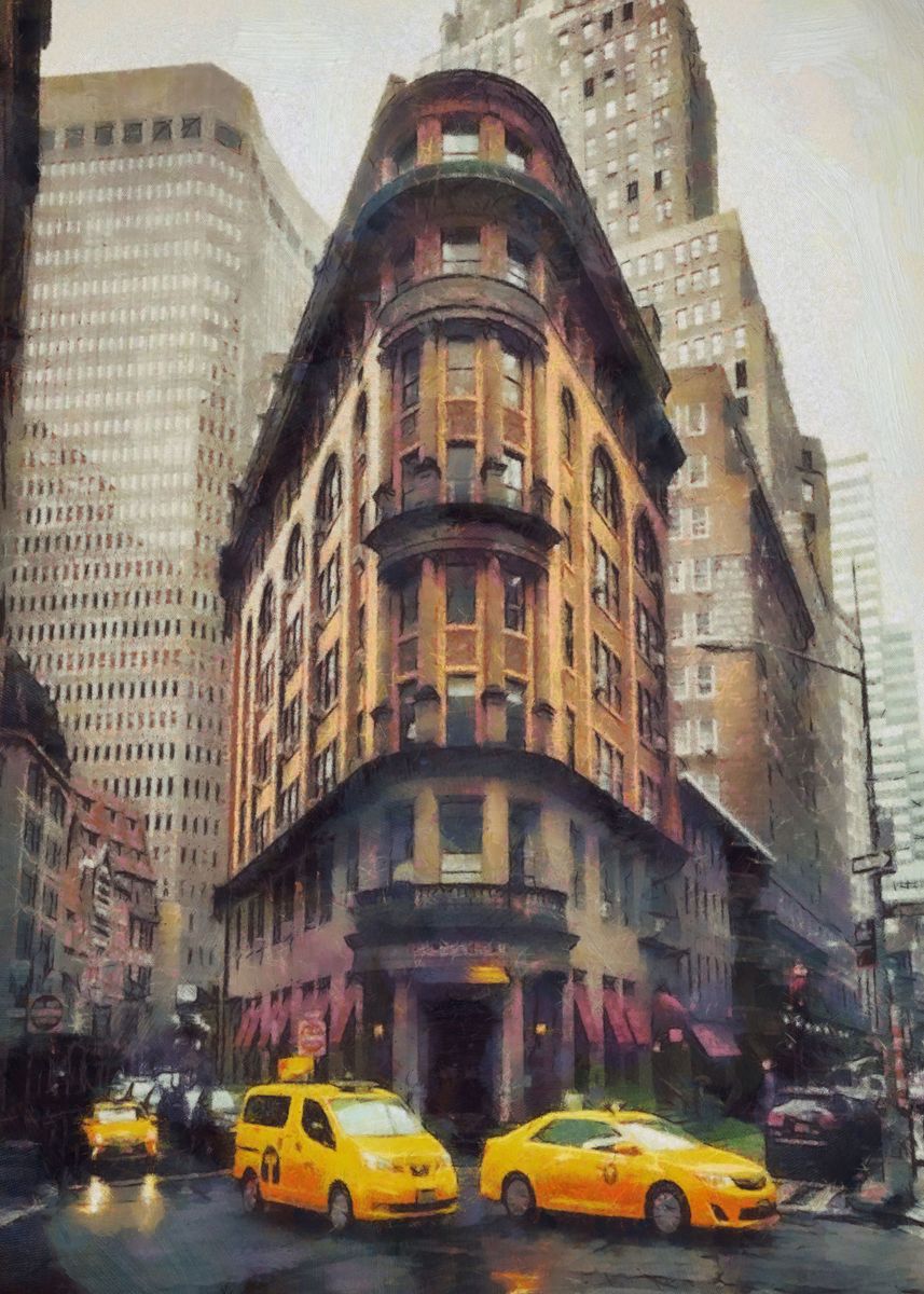 'NY historic building' Poster, picture, metal print, paint by Meta ...