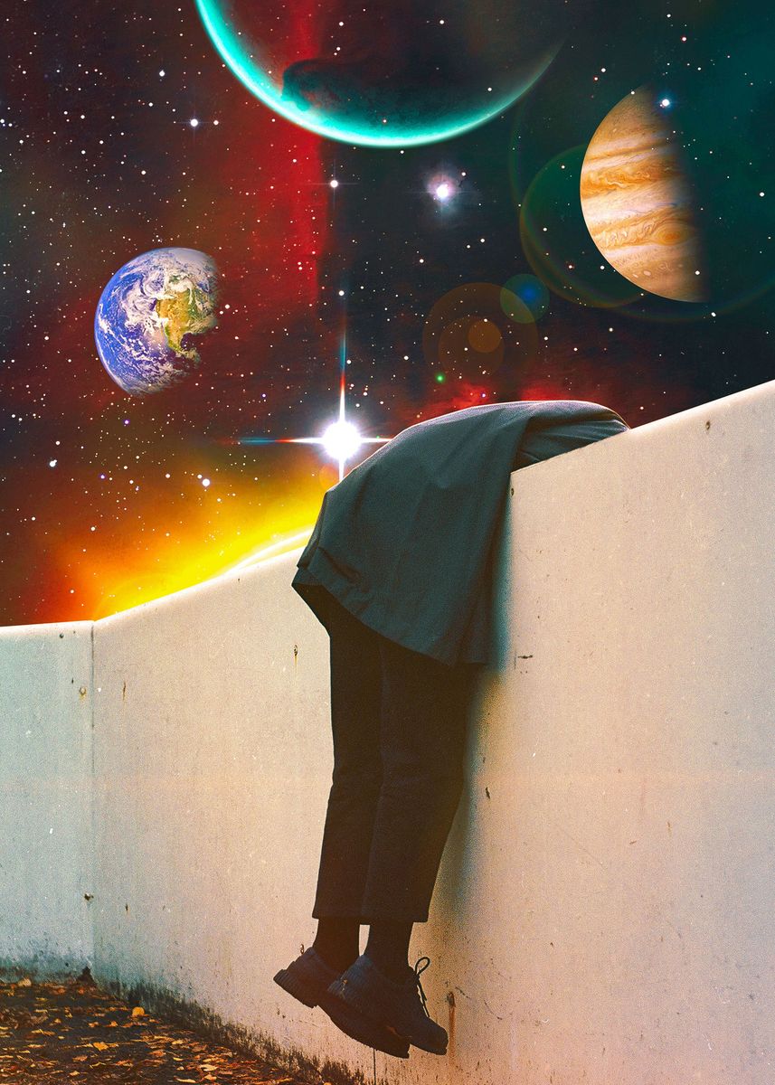 'On The Other Side' Poster, picture, metal print, paint by seam less ...