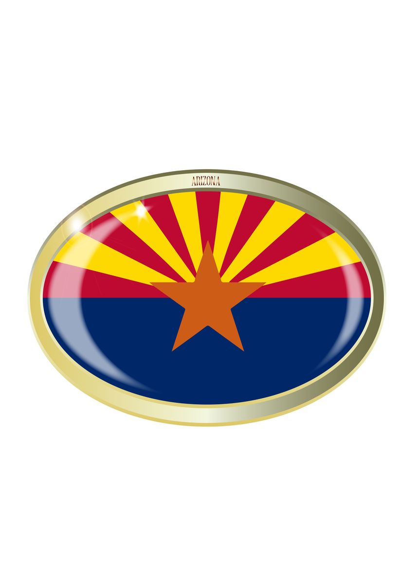 'Arizona State Flag' Poster, picture, metal print, paint by HomeStead ...