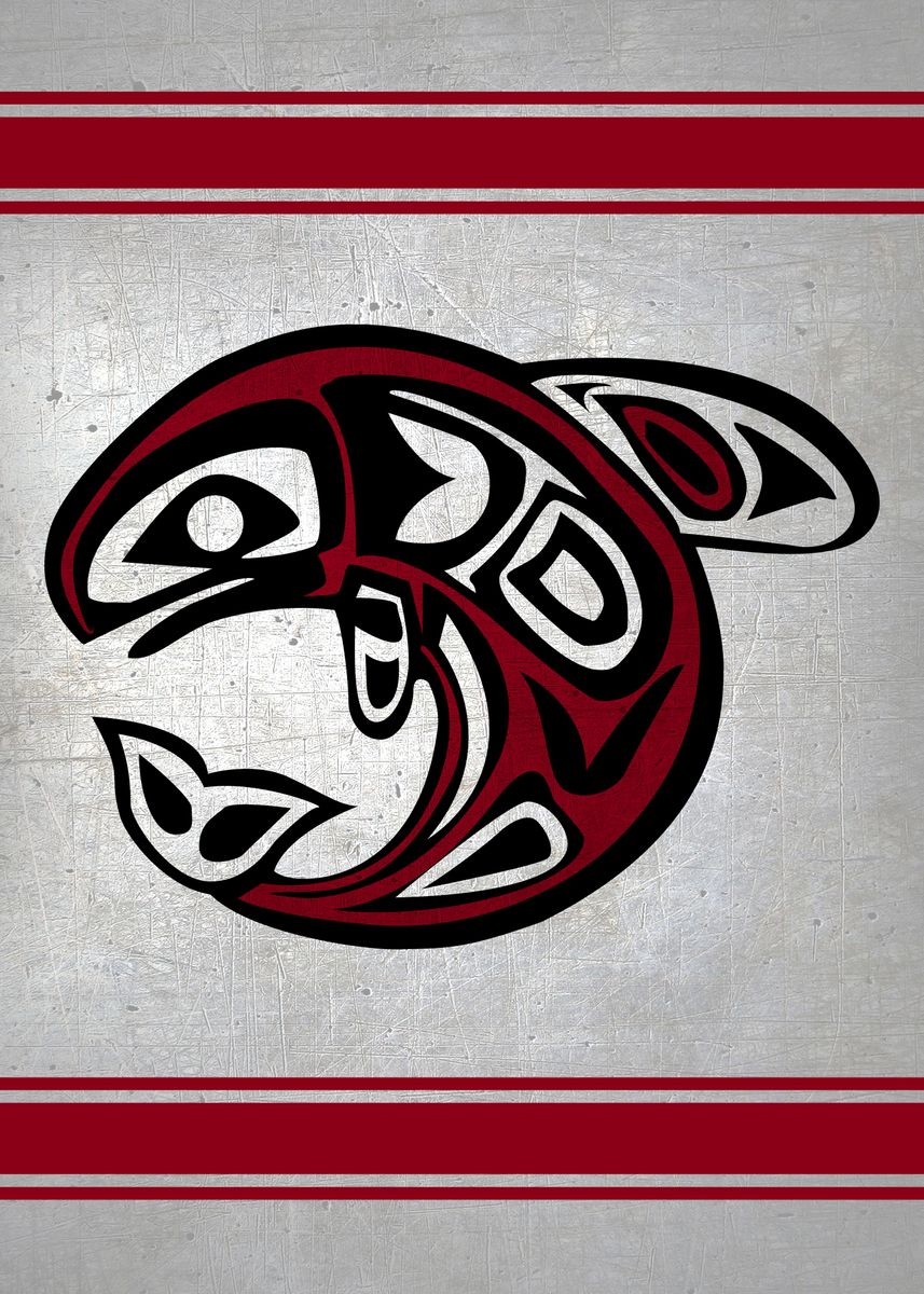 'Haida Native Art Whale' Poster, picture, metal print, paint by Atomic ...