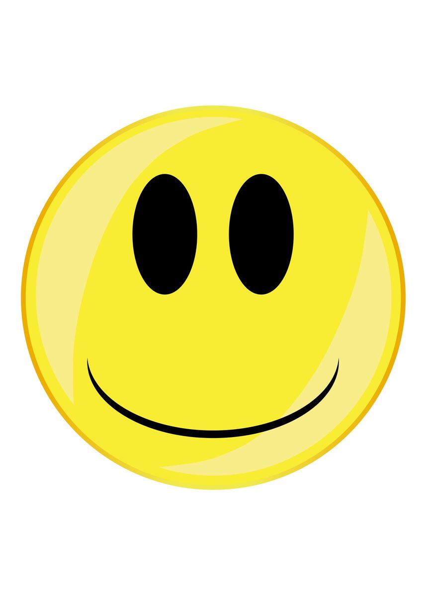 'Glum Smile Face' Poster, picture, metal print, paint by HomeStead ...