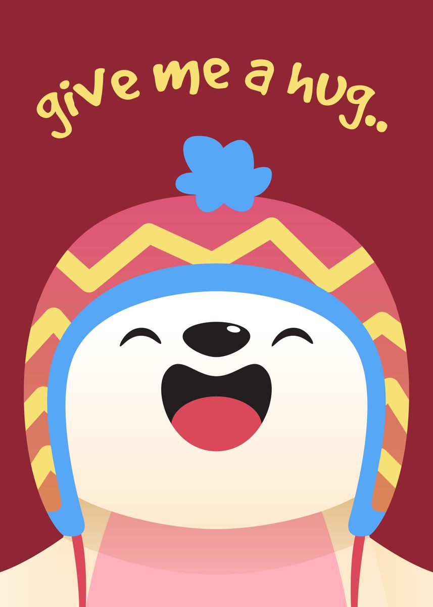 give Me A Hug Poster By Donny Rakhman Displate give-me-a-hug-poster-by-donny-rakhman-displate
