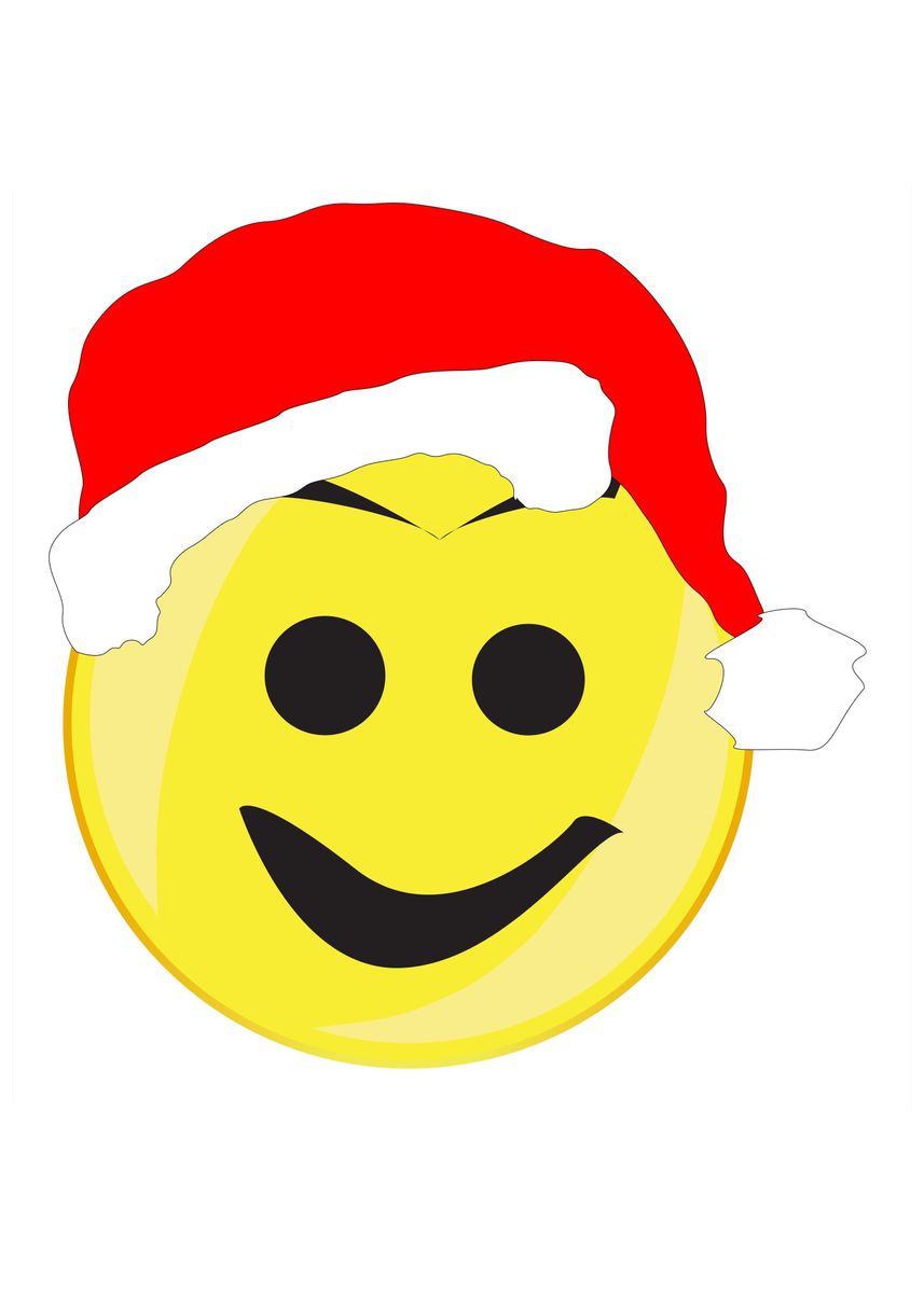 'Father Christmas Smile' Poster, picture, metal print, paint by ...