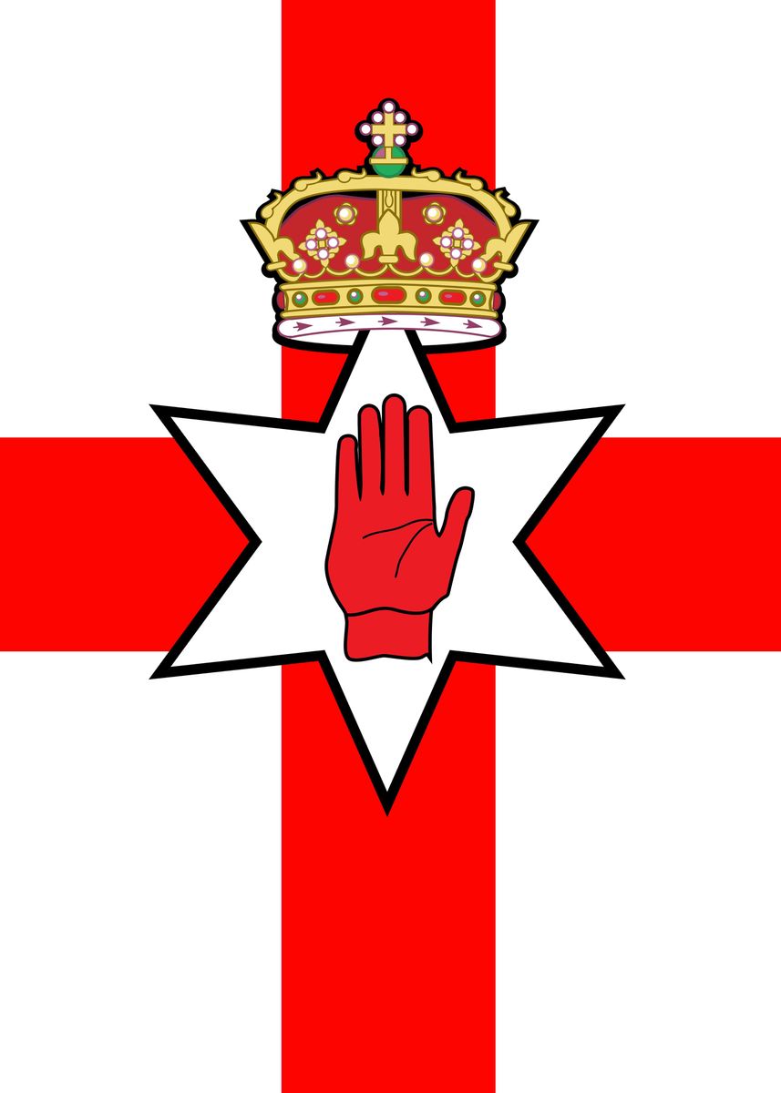 'Northern Ireland Flag' Poster, picture, metal print, paint by ...