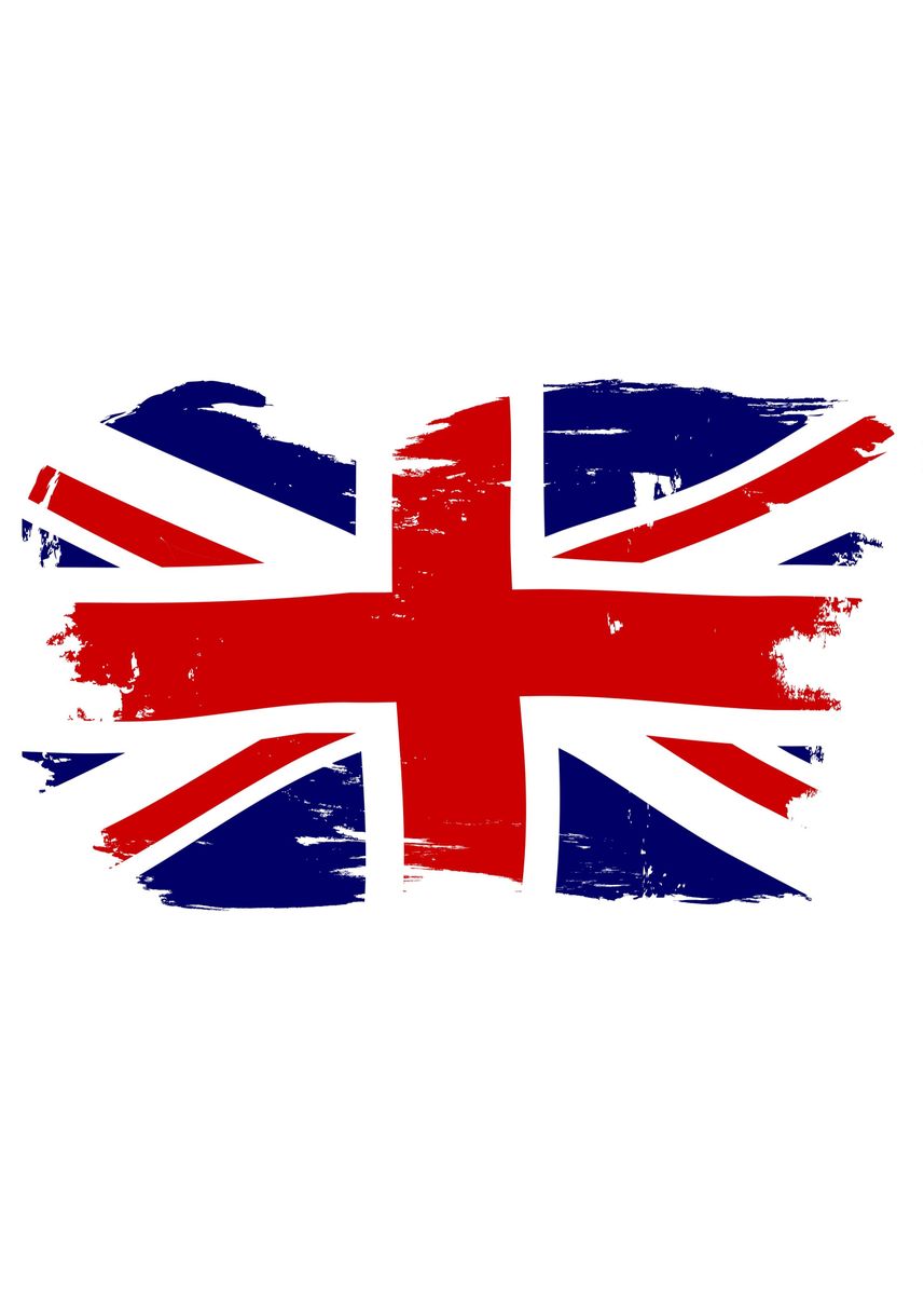 'Union Jack British Flag' Poster, picture, metal print, paint by ...
