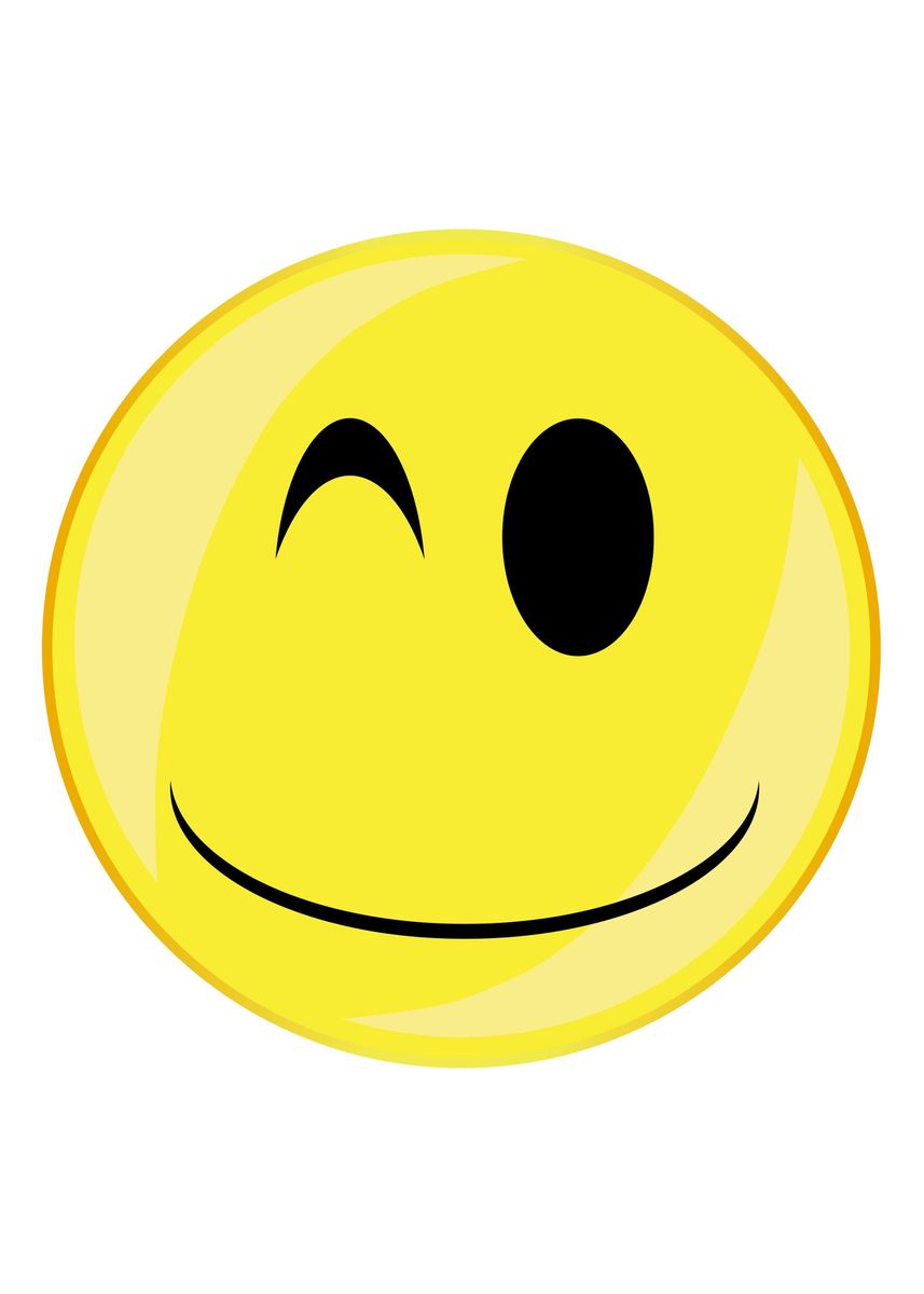'Silly Smile Face' Poster, picture, metal print, paint by HomeStead ...