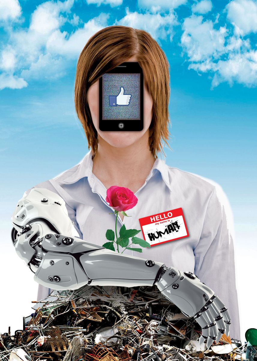 'HELLO MY NAME IS HUMAN' Poster by Shane Fogarty | Displate