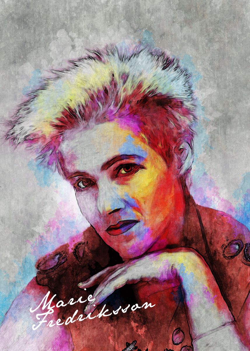 'marie roxette' Poster, picture, metal print, paint by Em sandia | Displate