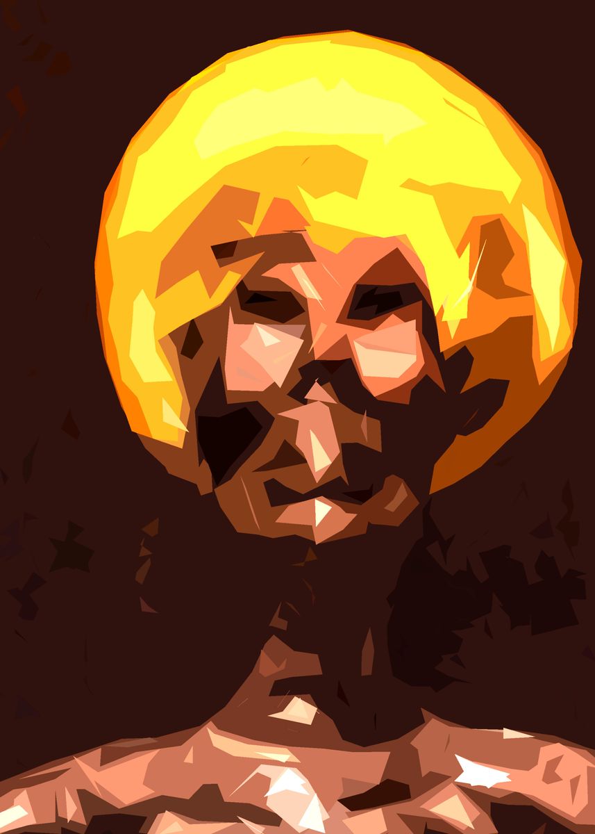 'Sun God' Poster, picture, metal print, paint by Ian Pennington | Displate