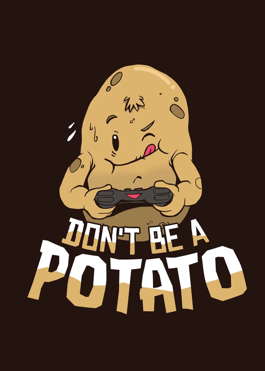 'Gamer potato' Poster, picture, metal print, paint by Markus Paeschke ...