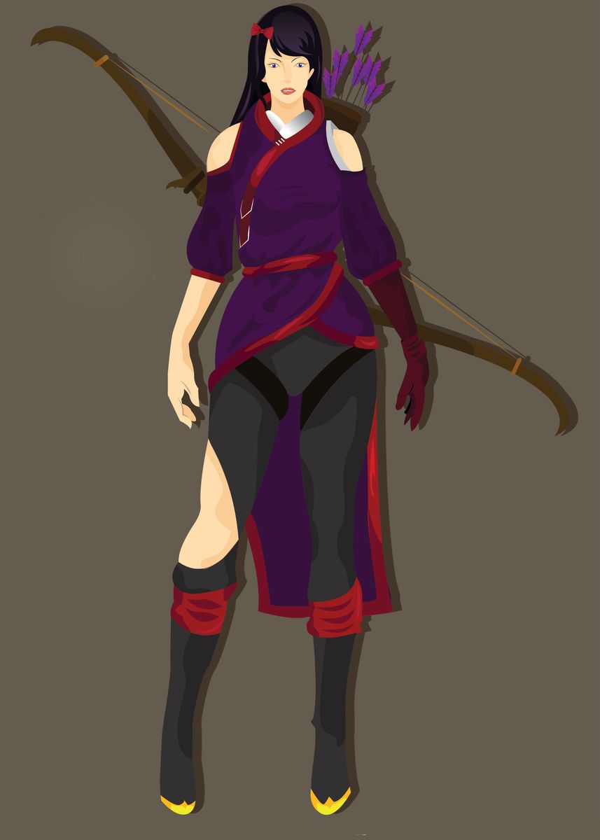 'Princess Himiko' Poster, picture, metal print, paint by ...