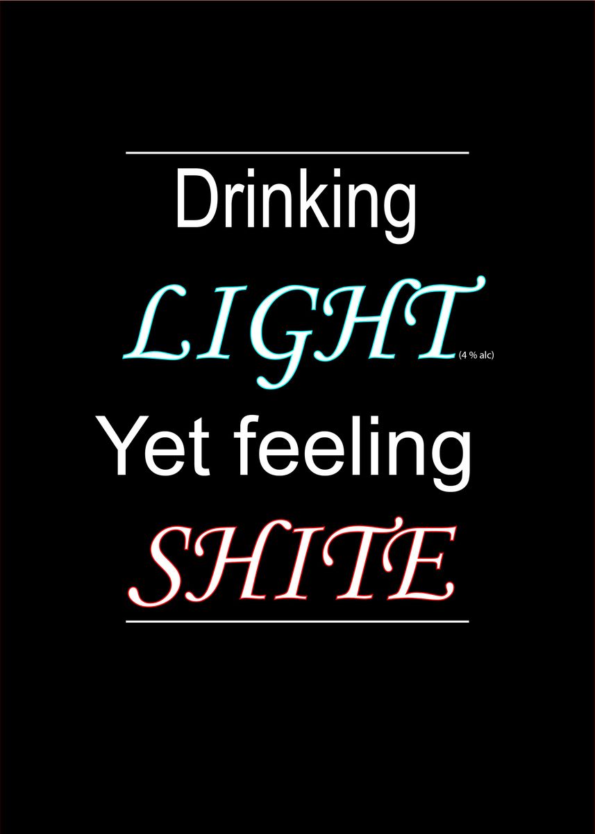 'Drinking Light' Poster, picture, metal print, paint by drain 1 | Displate