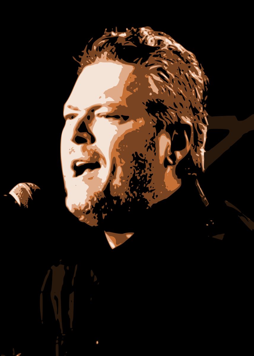 'Blake Shelton' Poster by Josh B | Displate