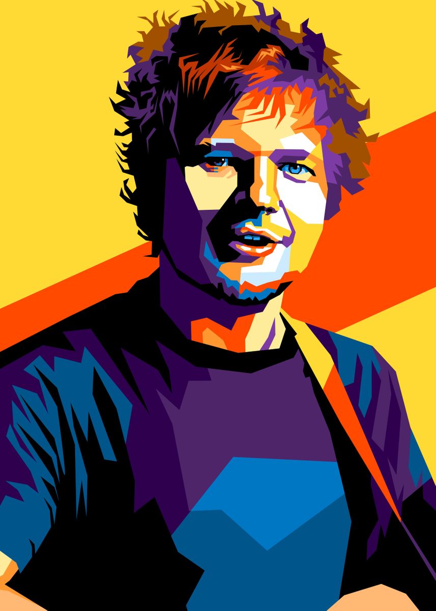 'Ed Sheran' Poster, picture, metal print, paint by Beny Rahmat Mulyadi ...