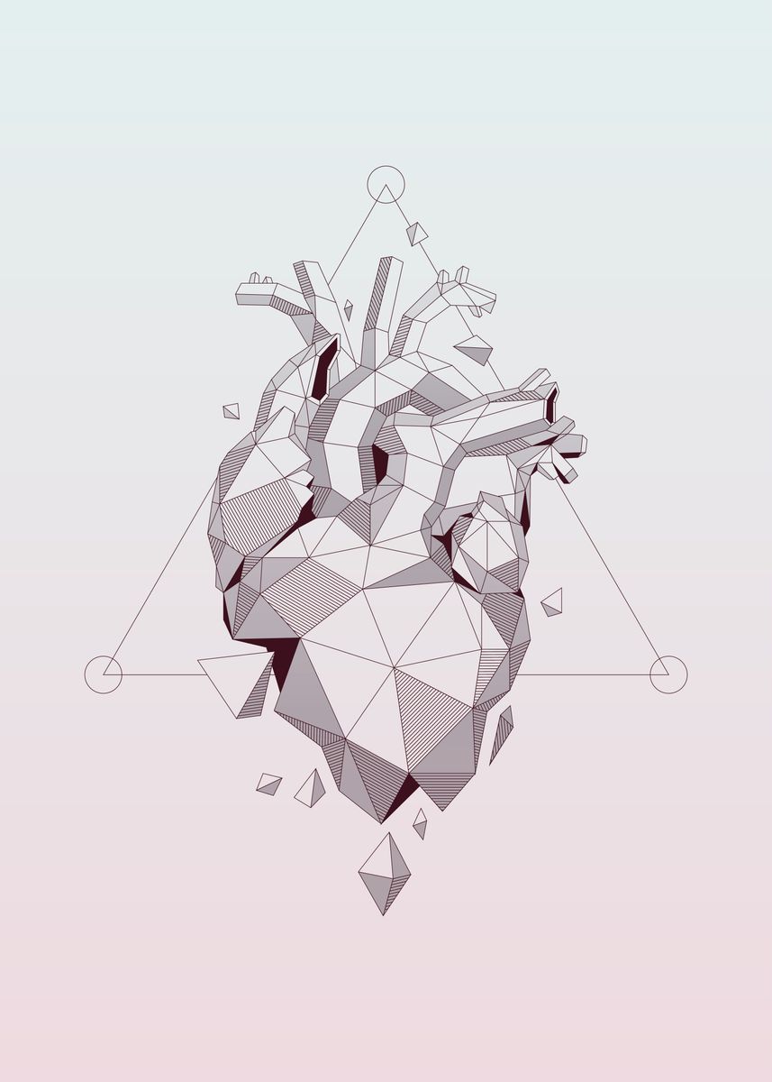 'Heart' Poster, picture, metal print, paint by Taymoor Ilyas | Displate