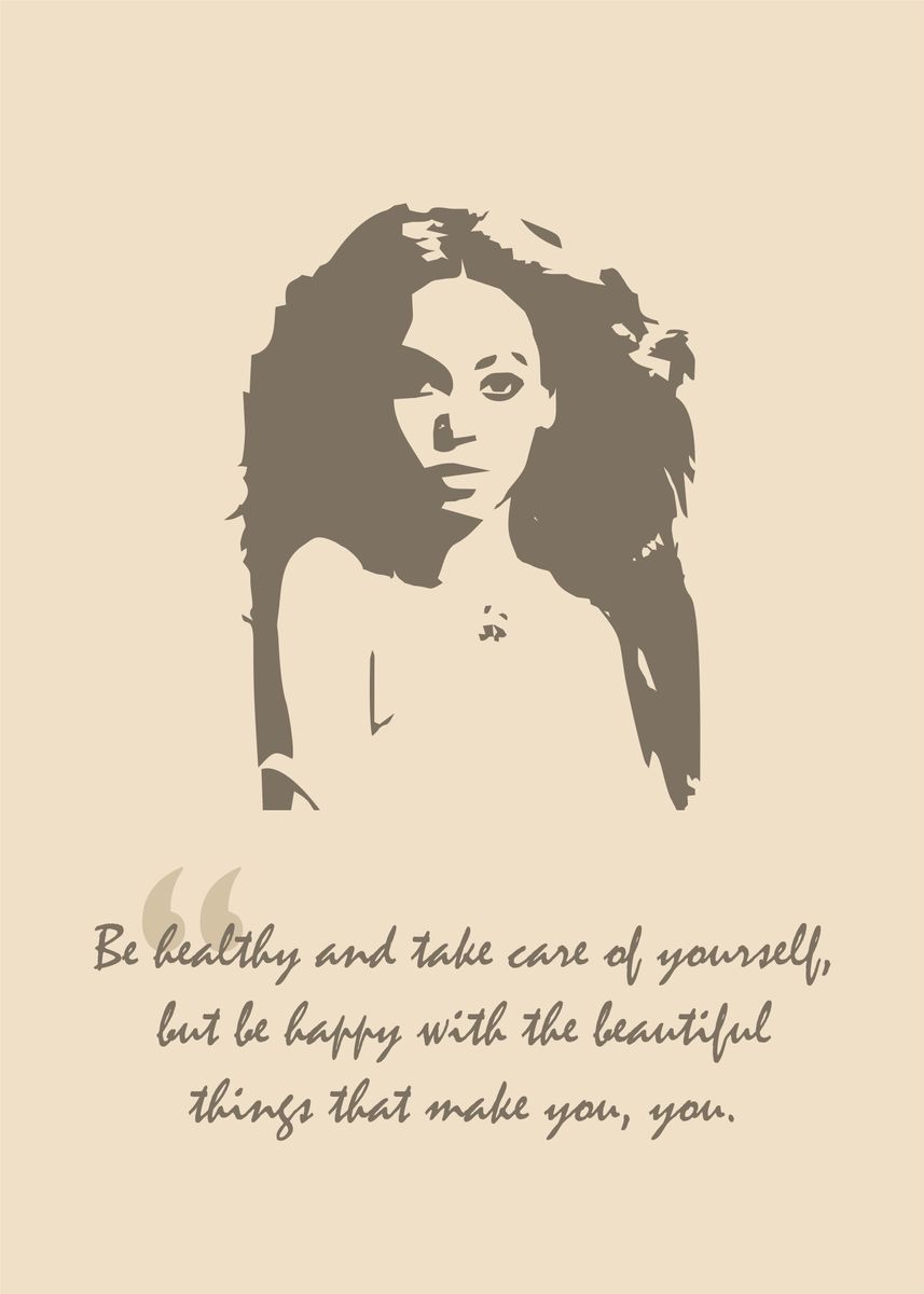 'Beyonce Quote' Poster, picture, metal print, paint by Ahmad Nusyirwan ...