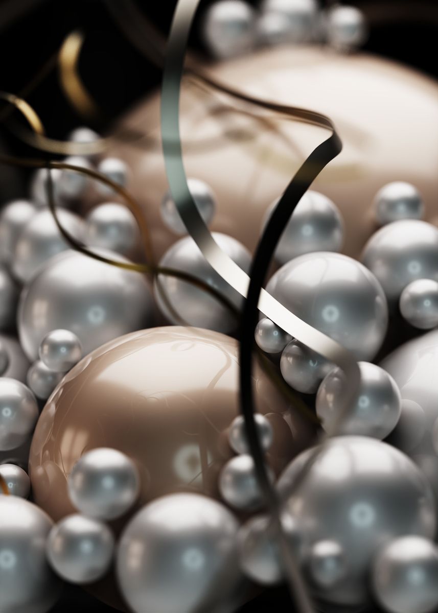 'Christmas ball riot' Poster, picture, metal print, paint by Aivaras ...