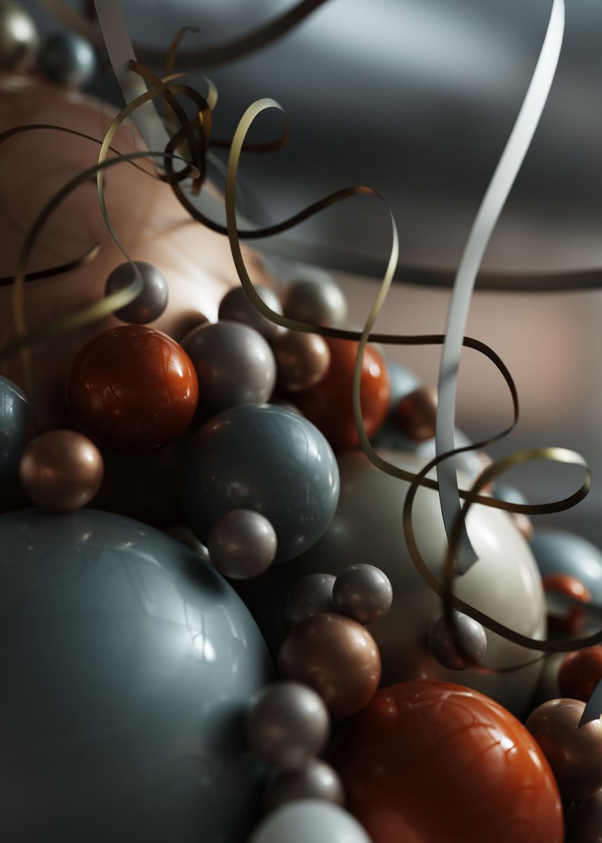 'Christmas ball riot' Poster by Aivaras Grauzinis | Displate