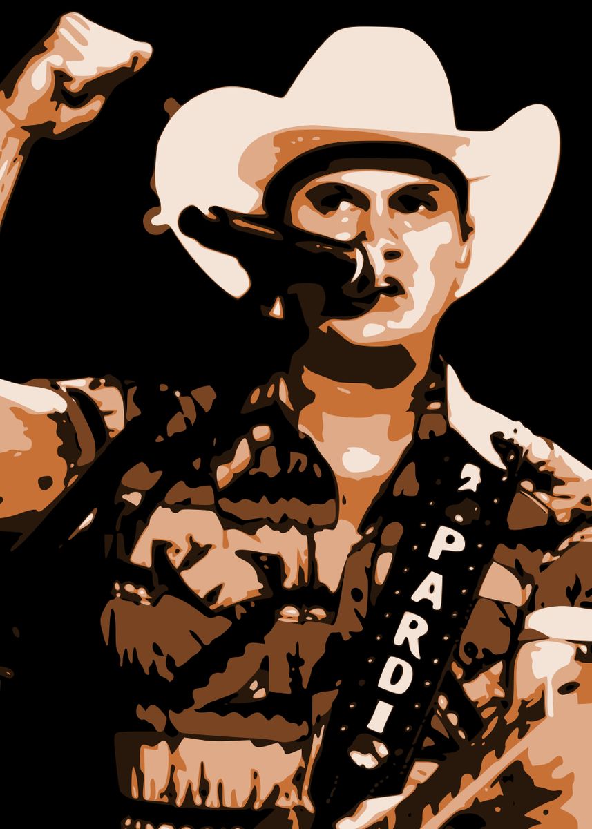 'Jon Pardi' Poster, picture, metal print, paint by Josh B | Displate