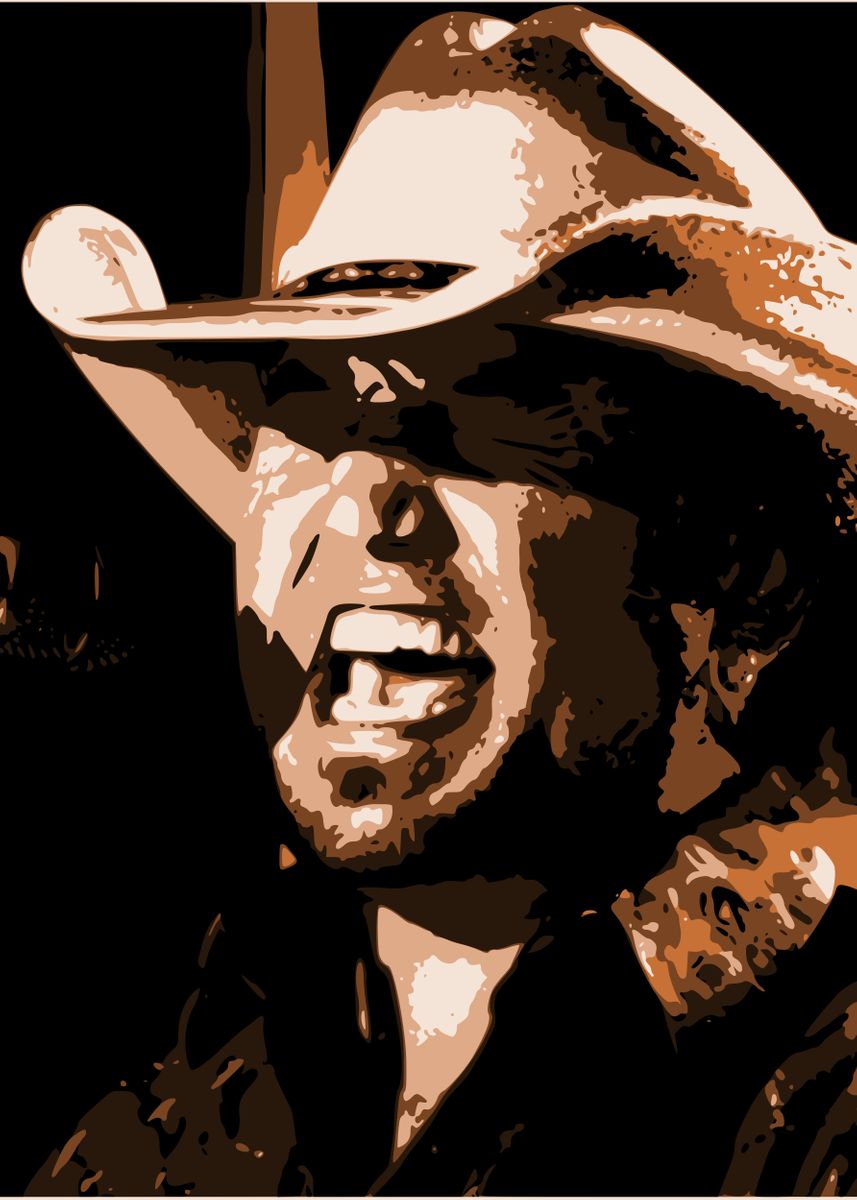 'Jason Aldean' Poster, picture, metal print, paint by Josh B | Displate