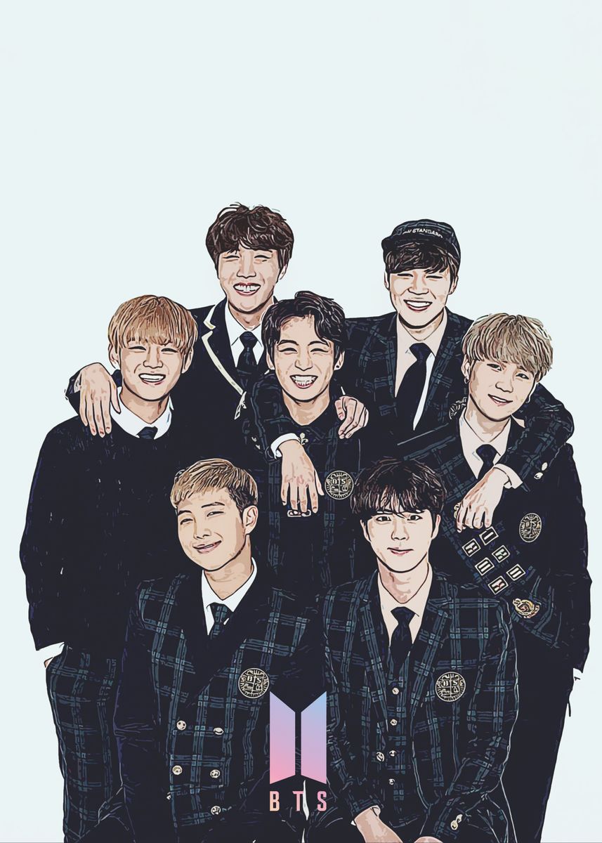 'bts' Poster, picture, metal print, paint by Thogi Gio | Displate