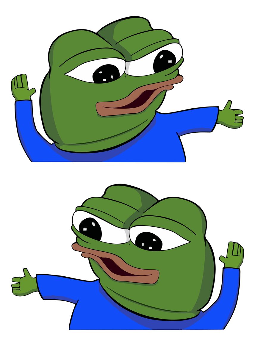 'PepoDance Funny Emote' Poster, picture, metal print, paint by Husti ...