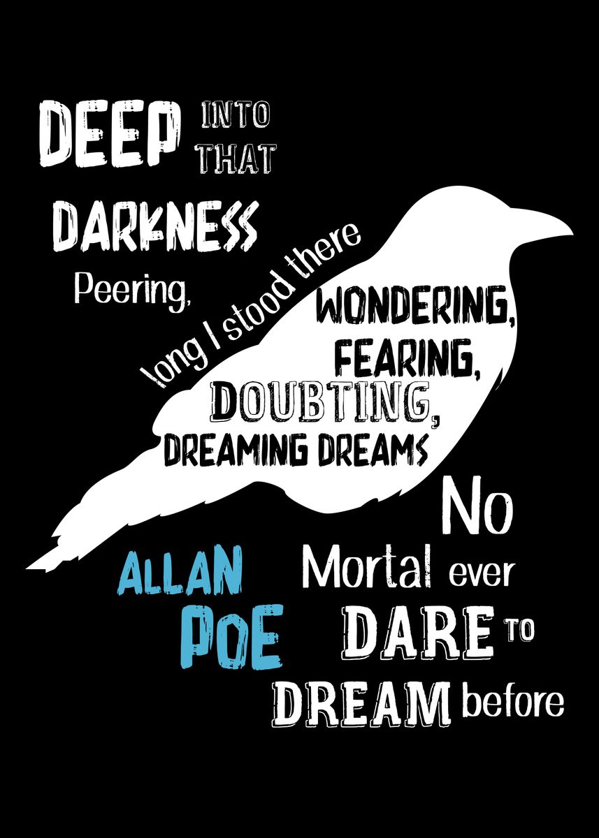 'Nevermore' Poster, picture, metal print, paint by Nohemí Preciado ...