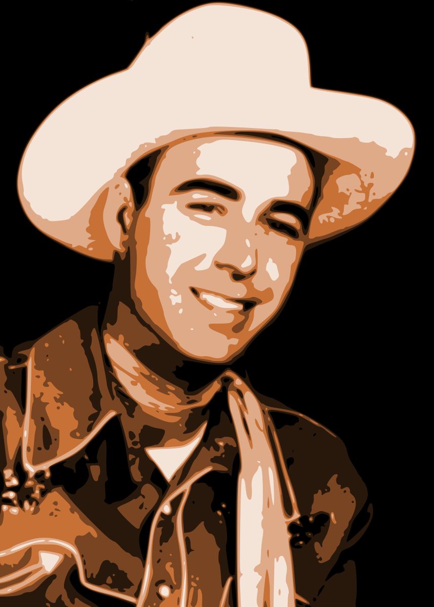 'Johnny Horton' Poster, picture, metal print, paint by Josh B | Displate