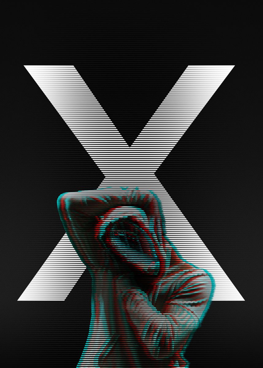 'Glitch man in cyberpunk' Poster, picture, metal print, paint by LinLin ...