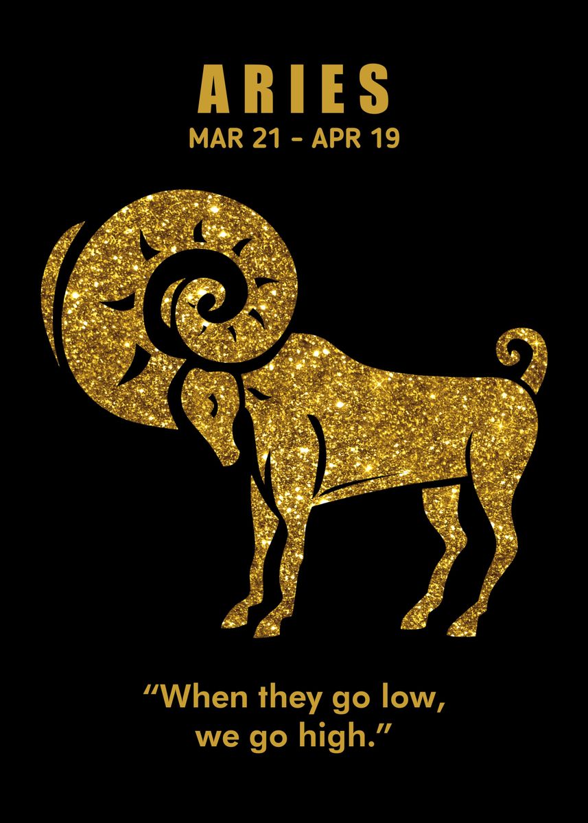 'Zodiac Aries Sign' Poster, picture, metal print, paint by Miracle ...