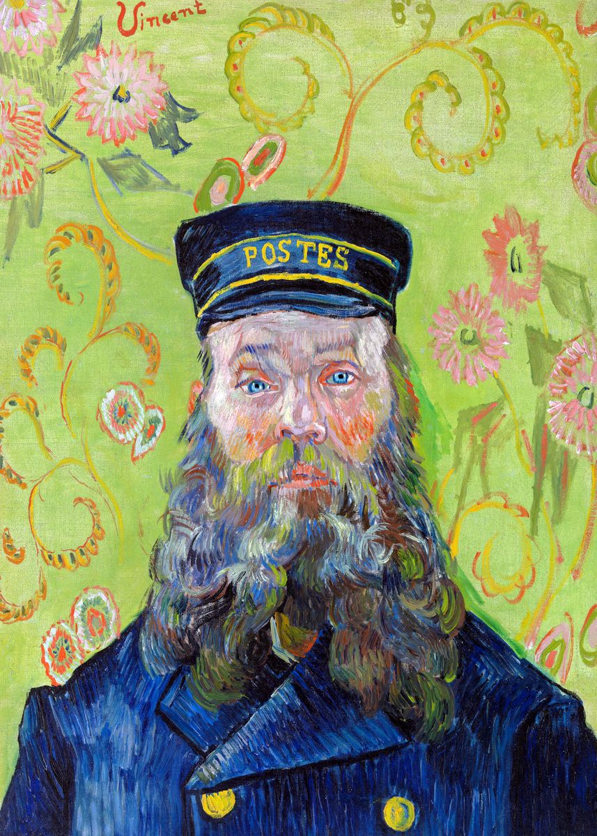 'Van Gogh The Postman' Poster, picture, metal print, paint by Jon Baran ...
