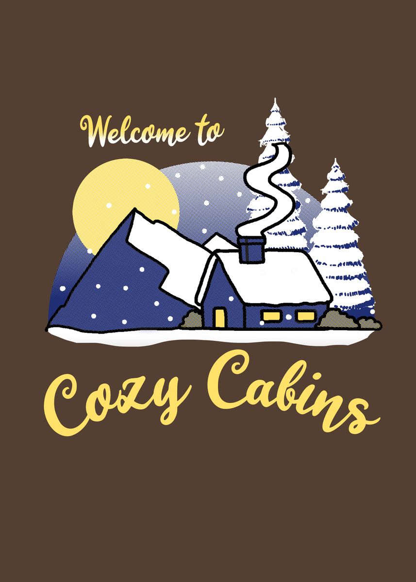 'Cozy Christmas' Poster, picture, metal print, paint by ArtyX21 | Displate