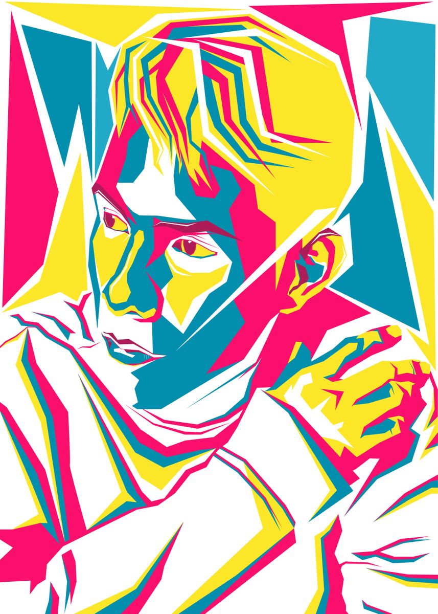 'Tone Face' Poster, picture, metal print, paint by Edery Ruiz | Displate