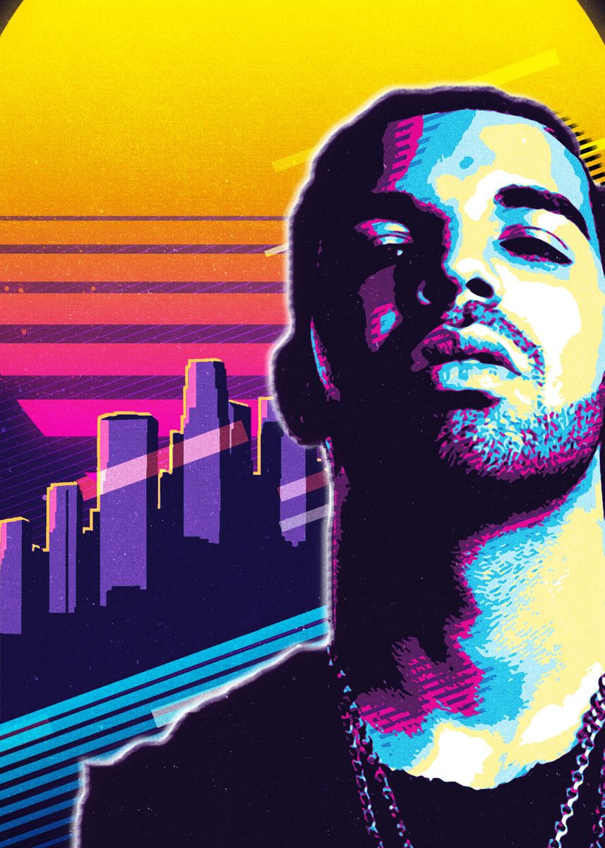 'Drake' Poster, picture, metal print, paint by Alex Mann | Displate