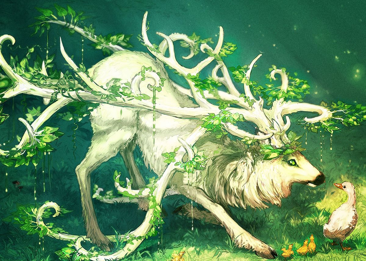 'Deer' Poster by Ichiro Ninja | Displate