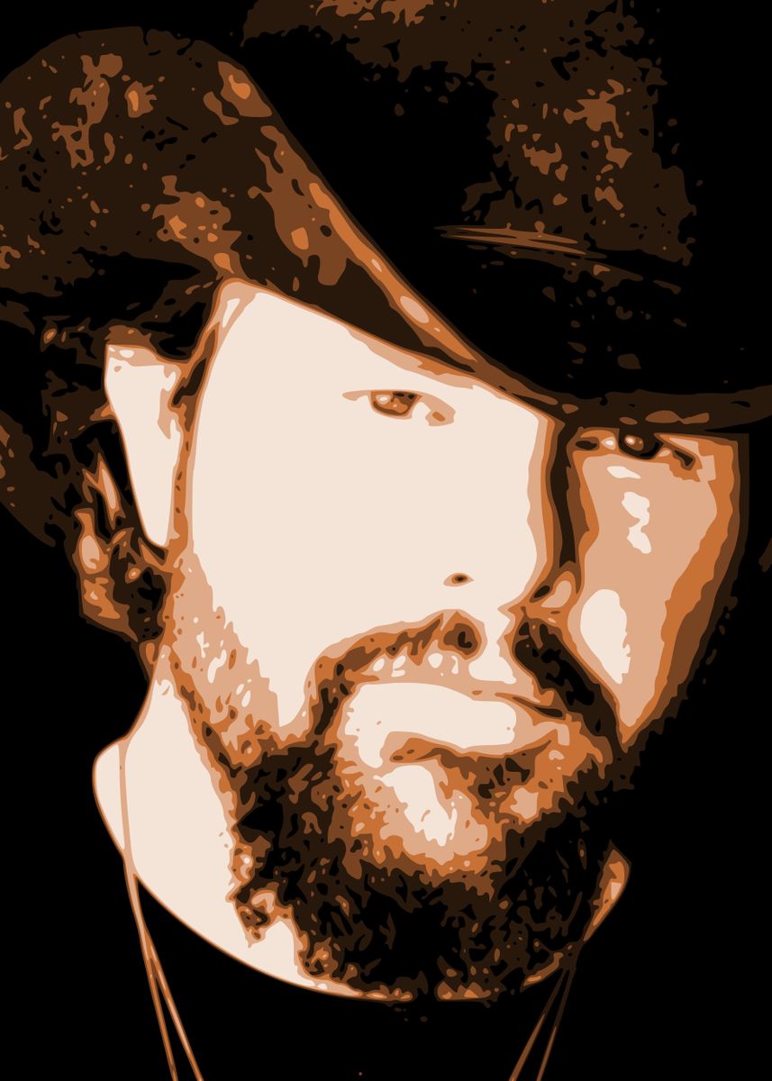 'Toby Keith' Poster, picture, metal print, paint by Josh B | Displate