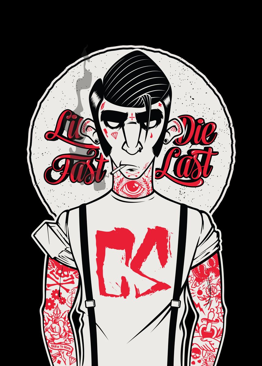 'I Am the Greaser' Poster by Plugaru Catalin | Displate