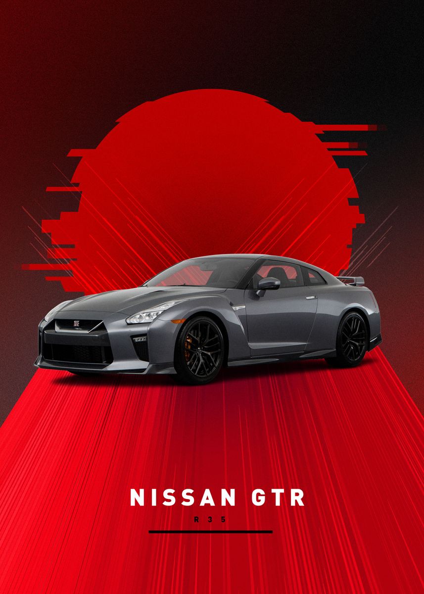 'Nismo GTR' Poster, picture, metal print, paint by bear1984 | Displate