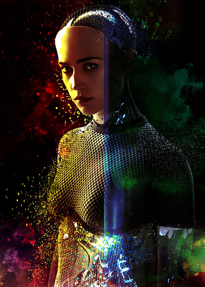 'AVA Ex Machina' Poster, picture, metal print, paint by Micho Abstract ...