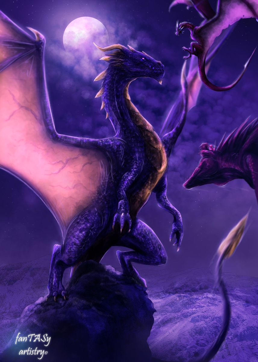 'DragonLand' Poster, picture, metal print, paint by FanTASy Artistry ...