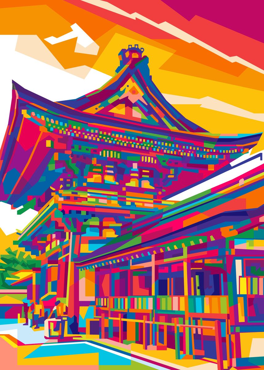 'FUSHIMI INARI TAISHA ' Poster, picture, metal print, paint by Exhozt ...